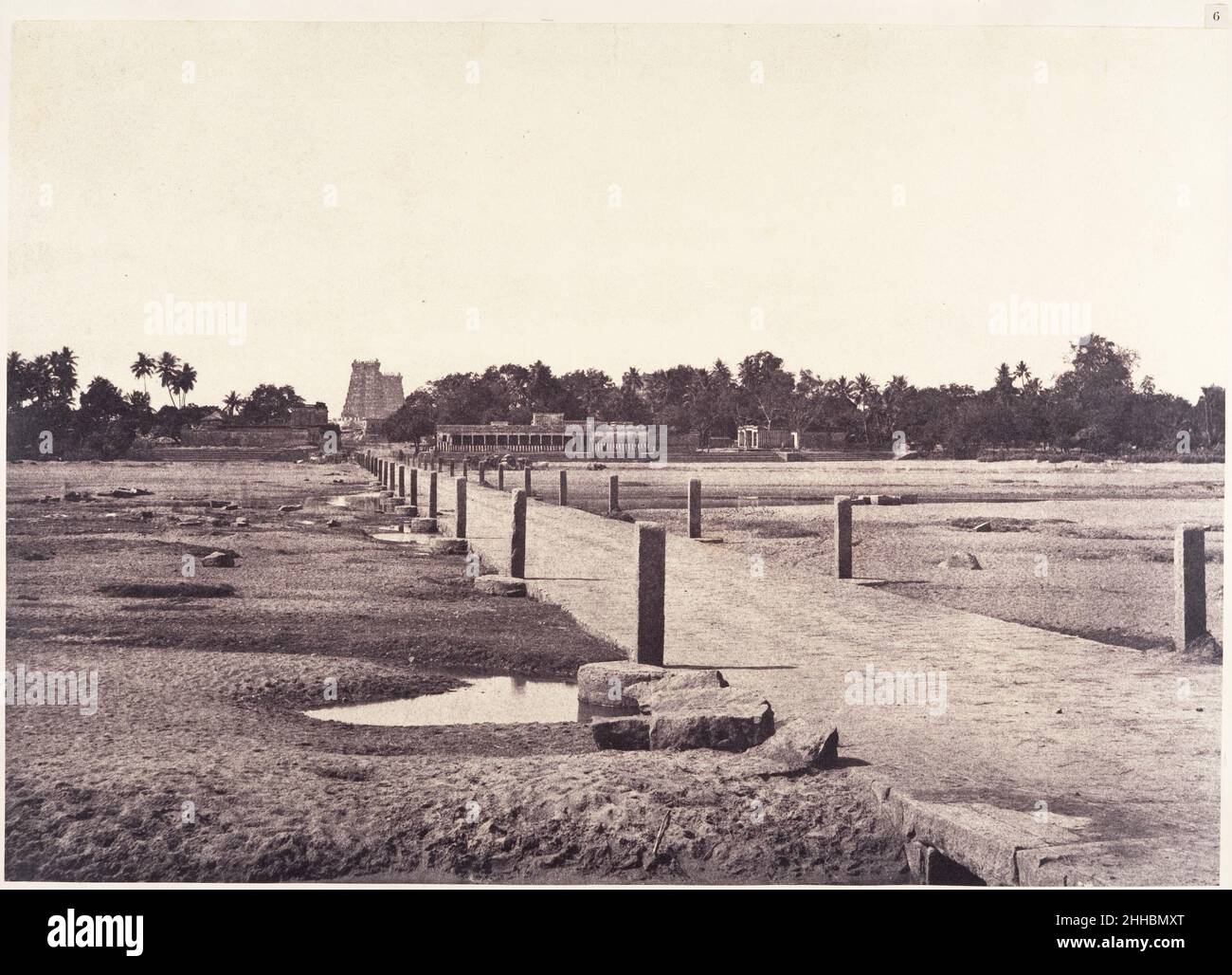 The Causeway Across the Vaigai River January–March 1858 Linnaeus Tripe ...