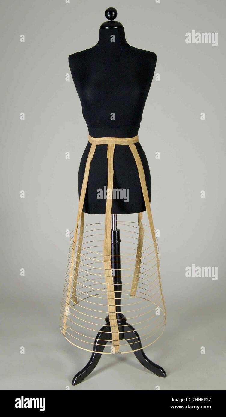 Cage crinoline ca. 1878 American. Cage crinoline 174736 Stock Photo - Alamy