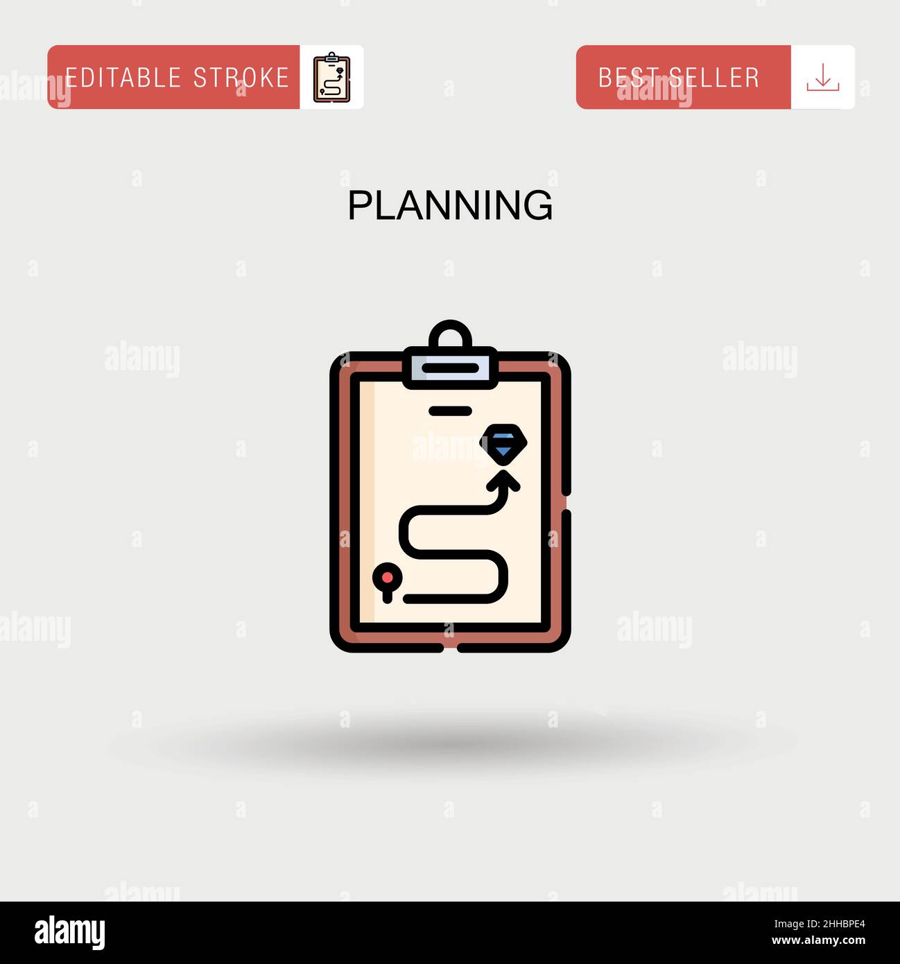 Planning Simple vector icon Stock Vector Image & Art - Alamy