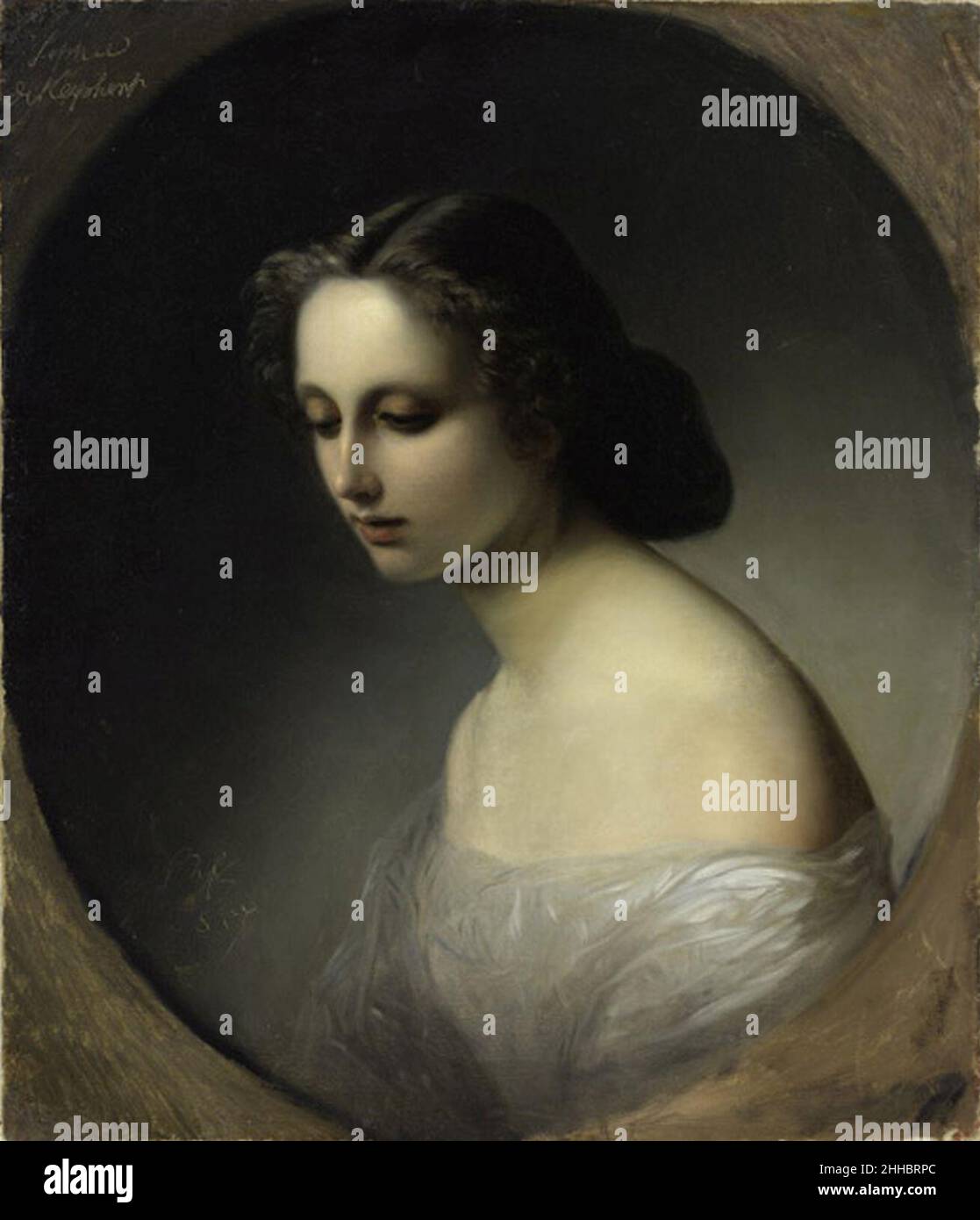 Sophie de Keyshenni portree, Carl Timoleon von Neff Stock Photo - Alamy