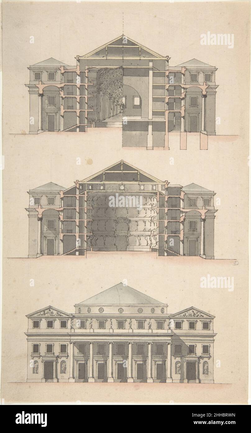Design for a Theatre 18th century Anonymous, French, 18th century ...