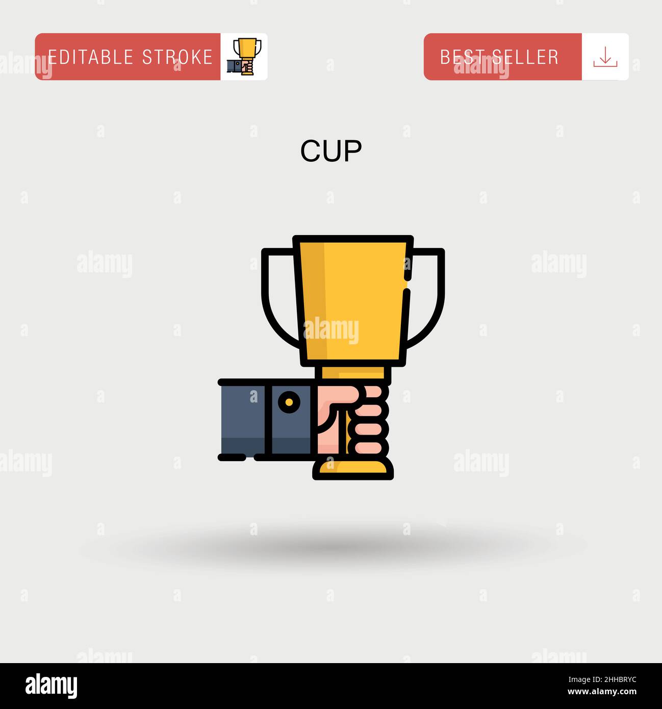 Cup Simple vector icon Stock Vector Image & Art - Alamy
