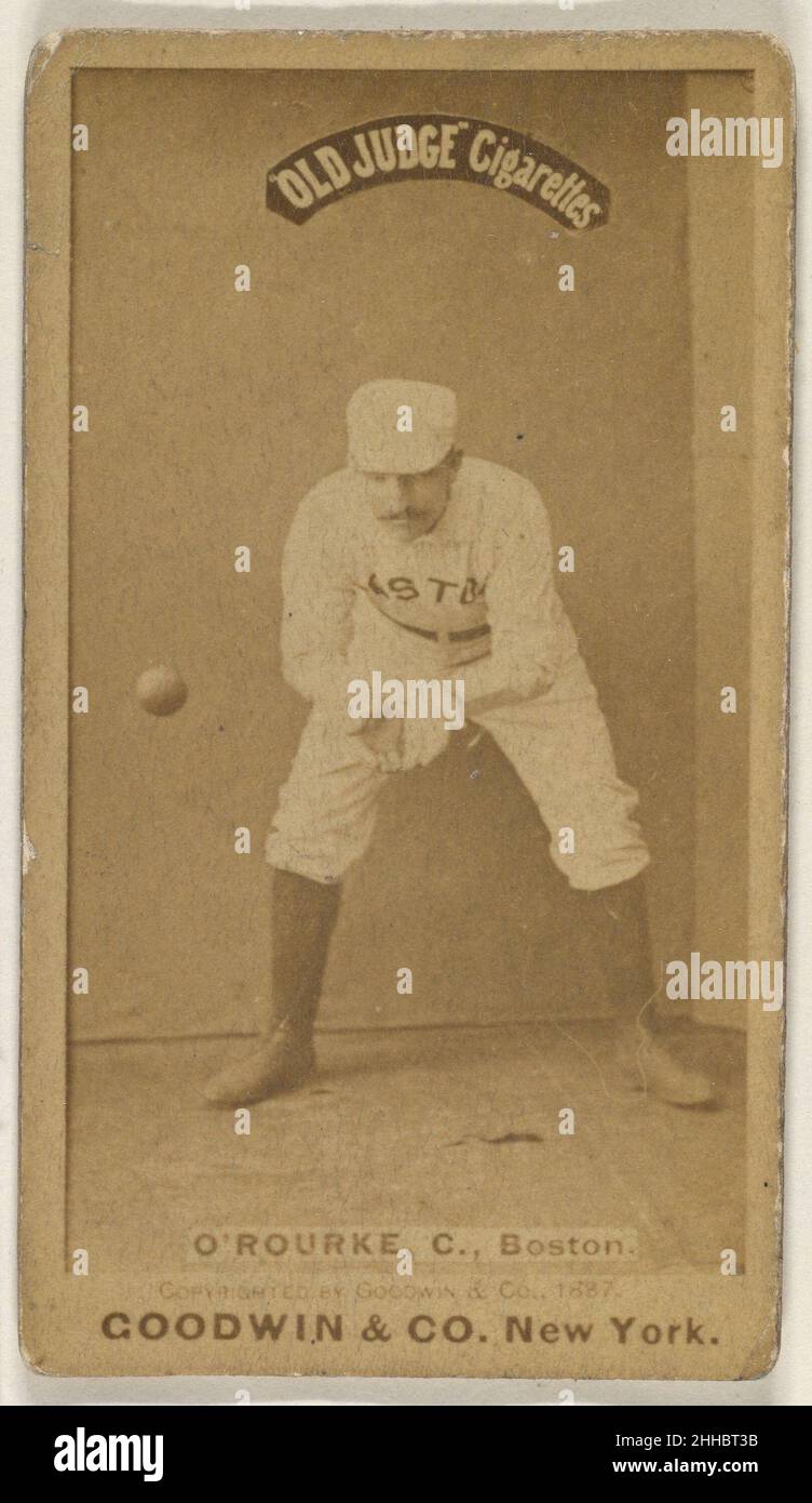 O'Rourke, Catcher, Boston, from the Old Judge series (N172) for Old ...