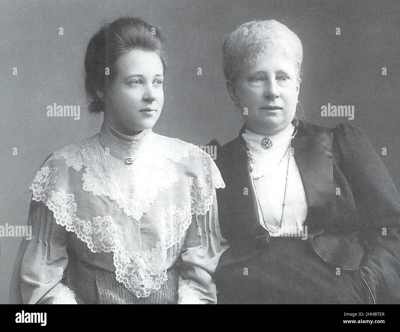 Sophie renate of reuss and marie alexandrine-pre1913 Stock Photo - Alamy