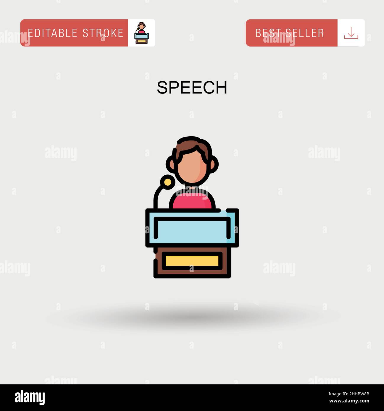 Speech Simple vector icon Stock Vector Image & Art - Alamy