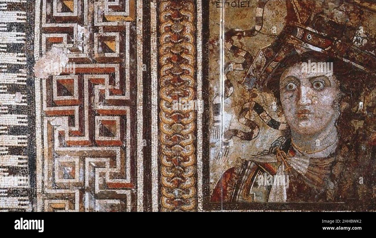 Sophilos Mosaic from Thmuis Stock Photo - Alamy