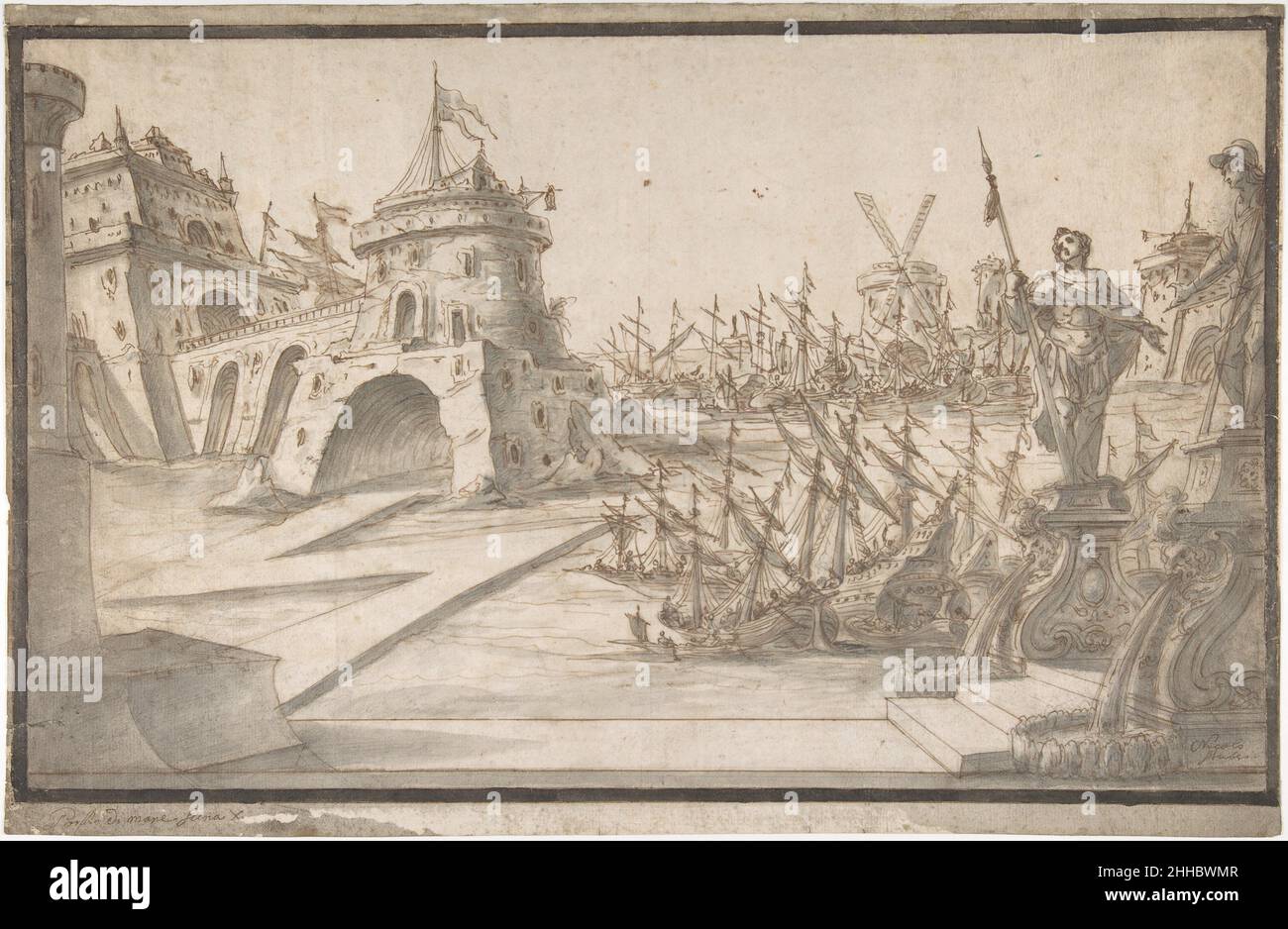 Harbor Scene ca. 1730 Nikolaus Gottfried Stuber German. Harbor Scene ...