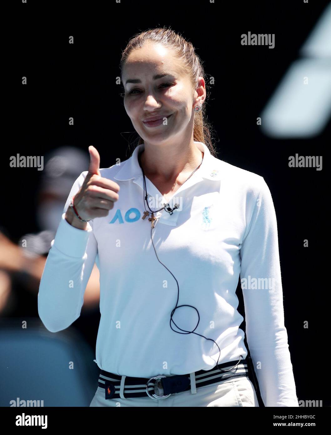 Melbourne, Australia. 24th Jan, 2022. Tennis Umpire Marijana Veljovic ...
