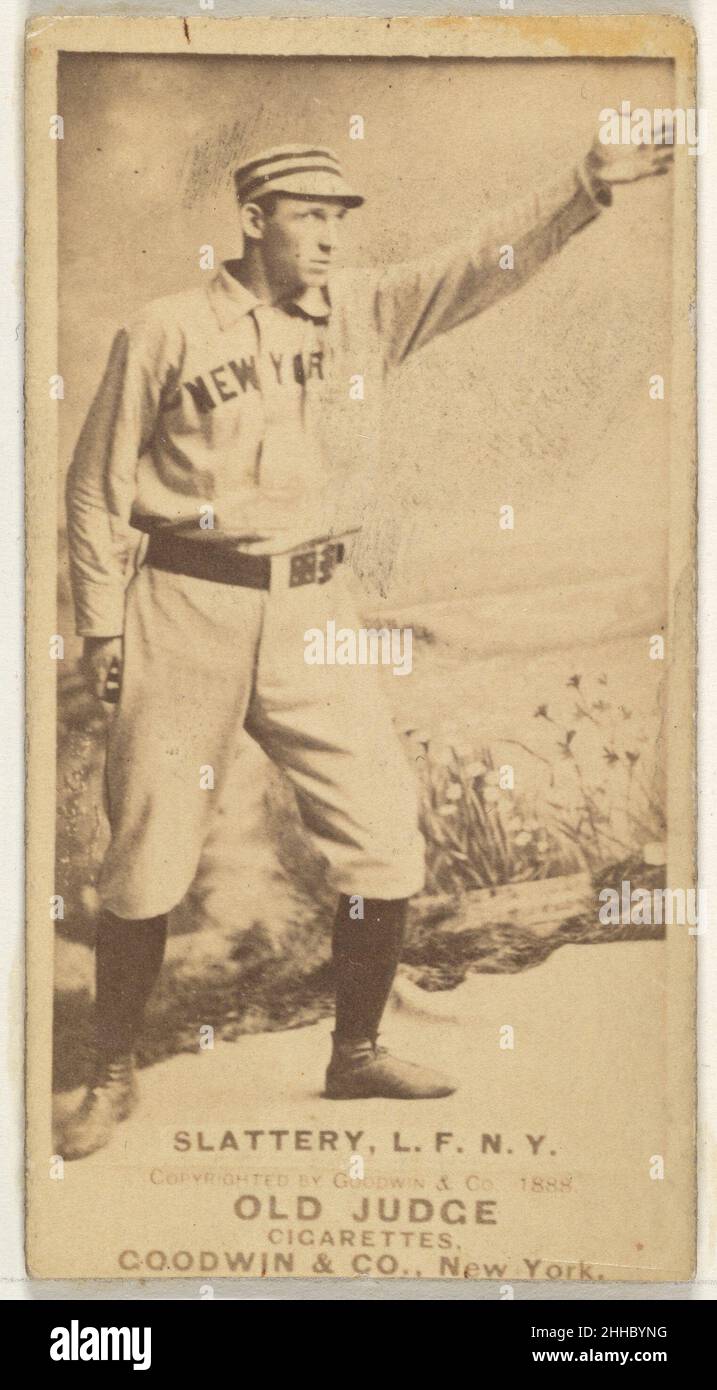 Michael J. Slattery, Left Field, New York, from the Old Judge series ...