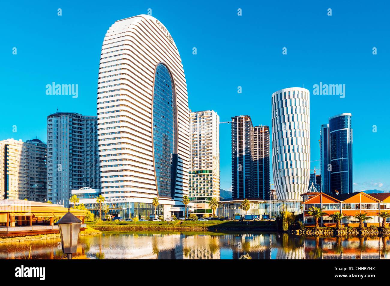 Batumi, Georgia. 7 October, 2021: View of the Courtyard by Marriott and ...