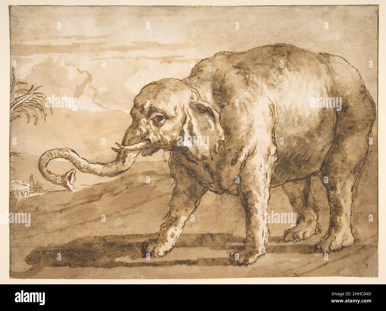 Elephant in a Landscape 1727–1804 Giovanni Domenico Tiepolo Italian ...