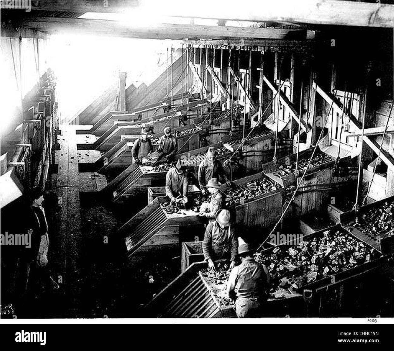 Sorting coal at the Newcastle mine Stock Photo - Alamy