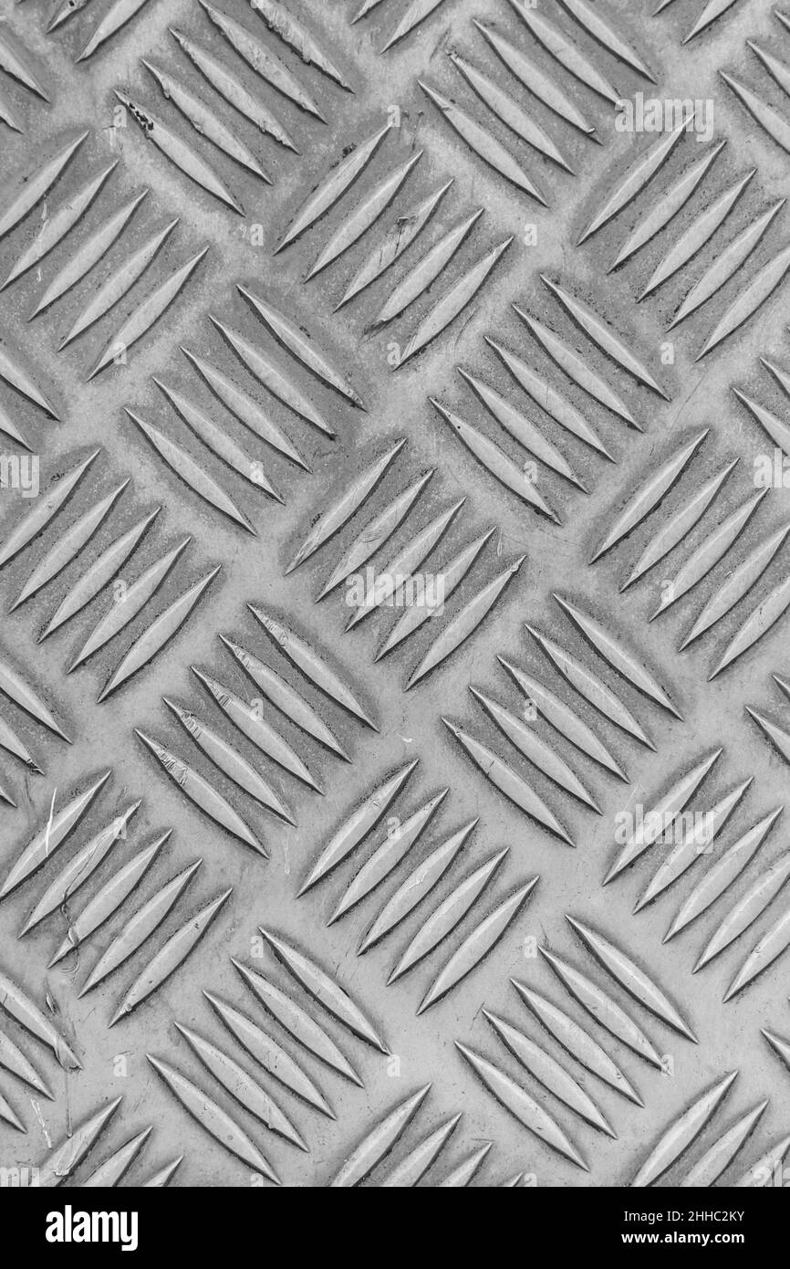 Old stainless steel floor plate texture Stock Photo - Alamy