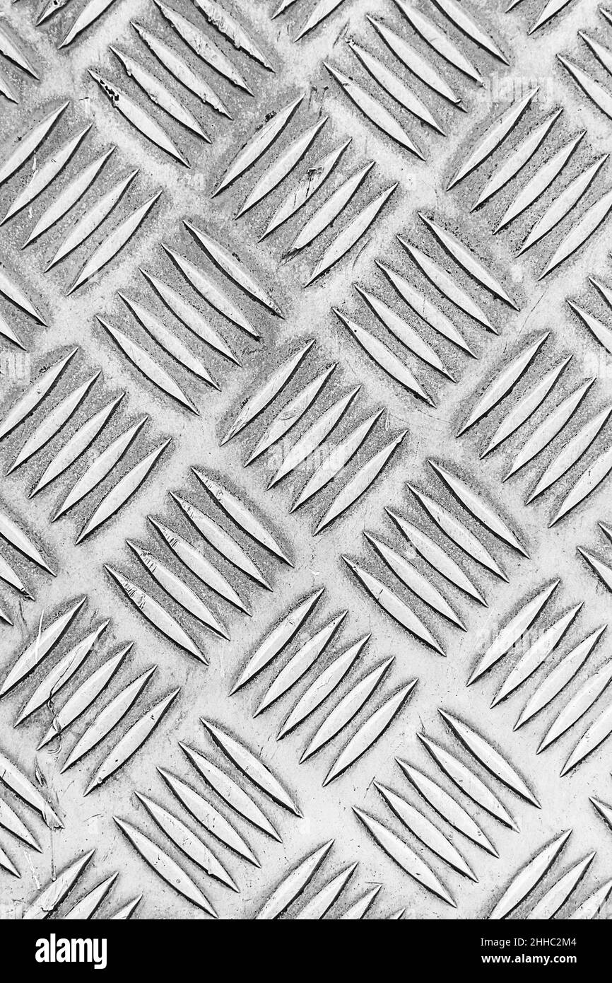 Old stainless steel floor plate texture Stock Photo - Alamy