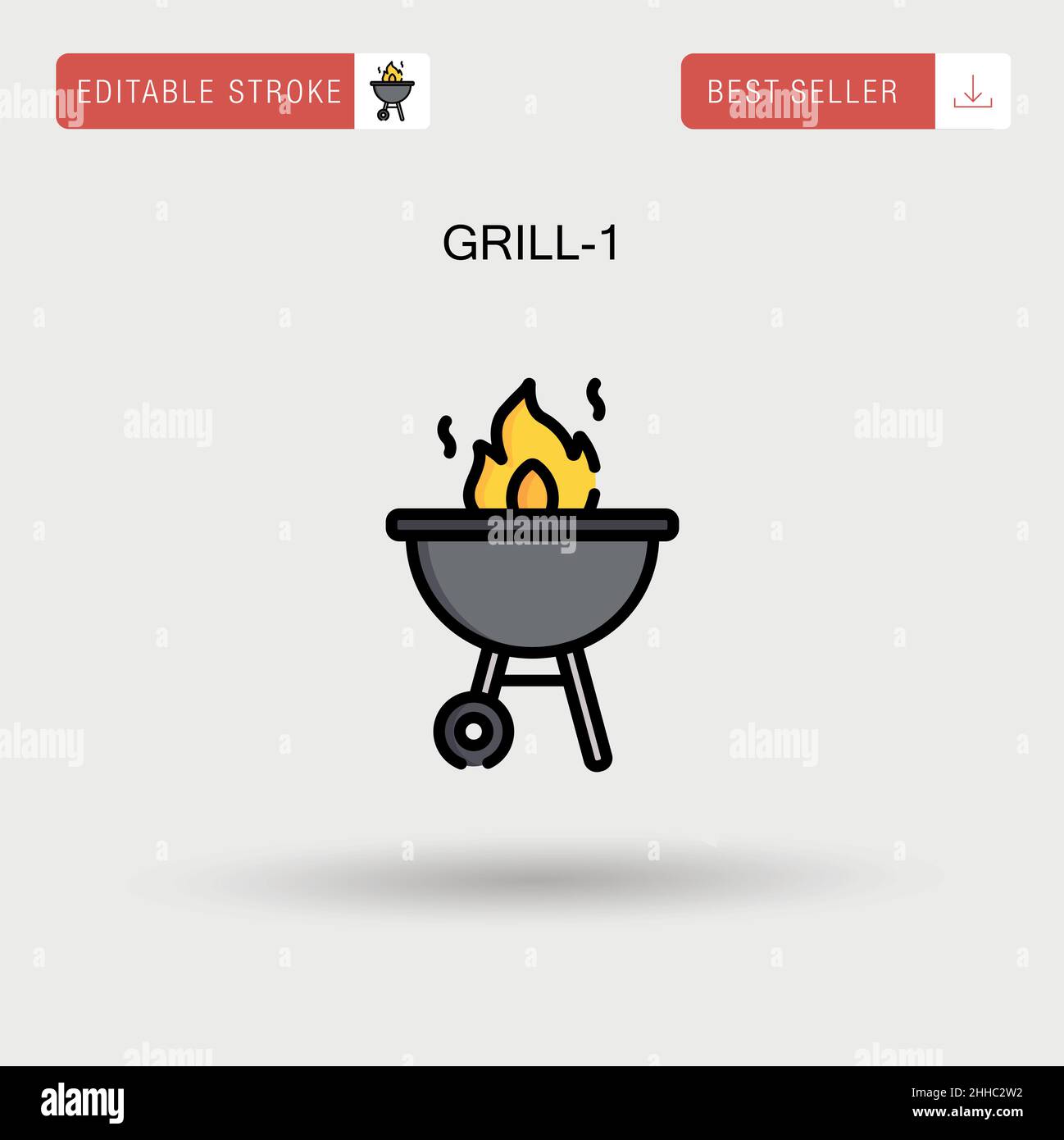 Top view grill icon Stock Vector Images - Alamy