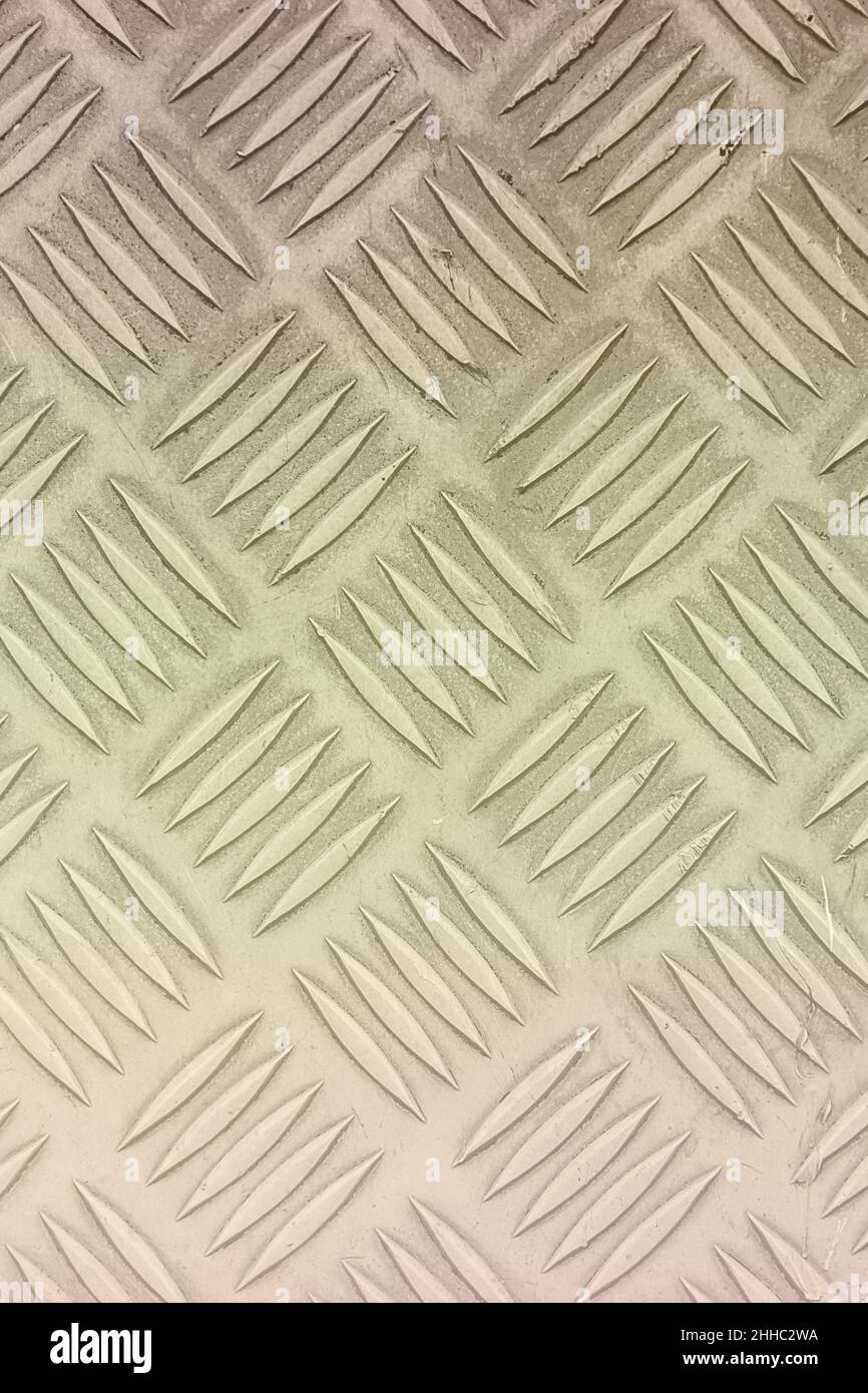 Old stainless steel floor plate texture Stock Photo - Alamy