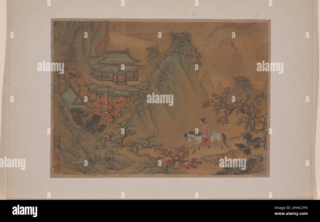 Landscape with Man on Horseback Liu Yen Chinese. Landscape with Man on ...