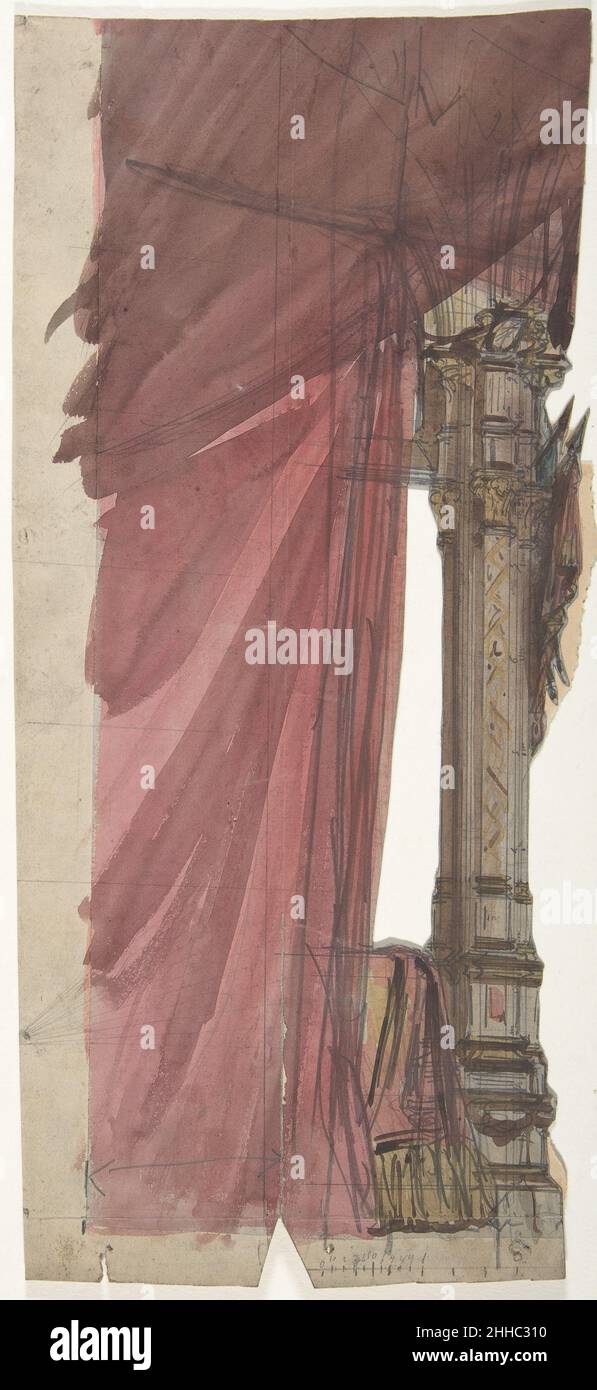 Design for a Stage Set at the Opéra, Paris 1830–90 Eugène Cicéri French ...