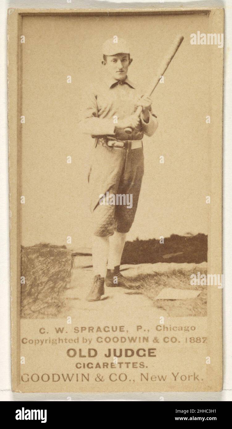 Sprague, Pitcher, Chicago, from the Old Judge series (N172) for Old ...
