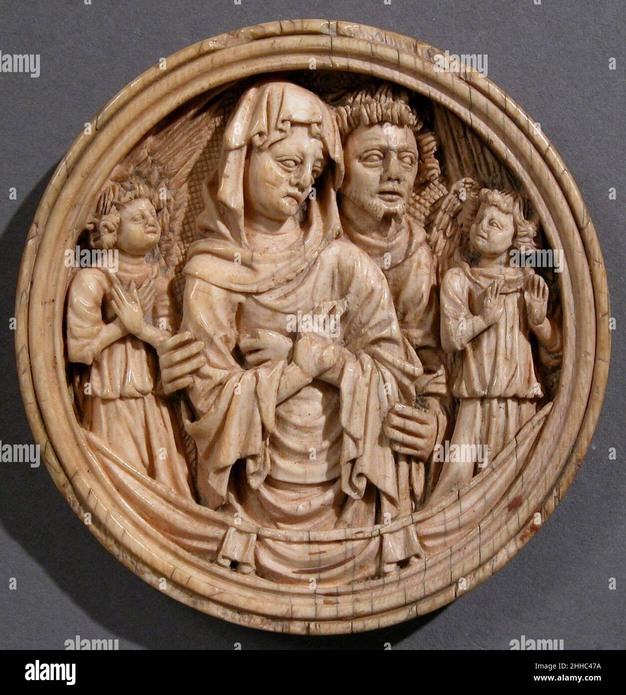 Roundel with the Virgin Mary, Saint John, and Angels 19th century ...