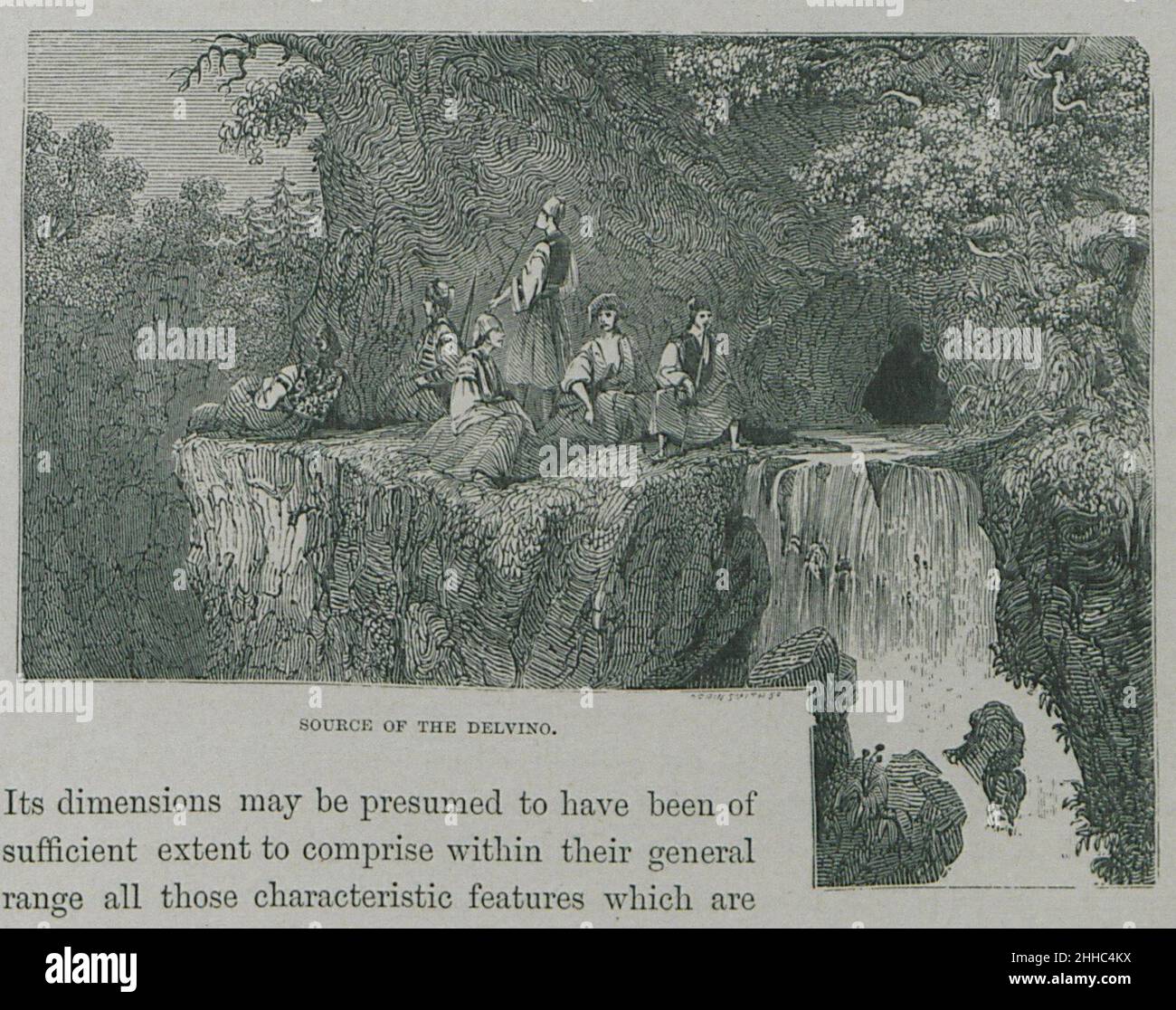 Source of the Delvino - Wordsworth Christopher - 1882 Stock Photo - Alamy
