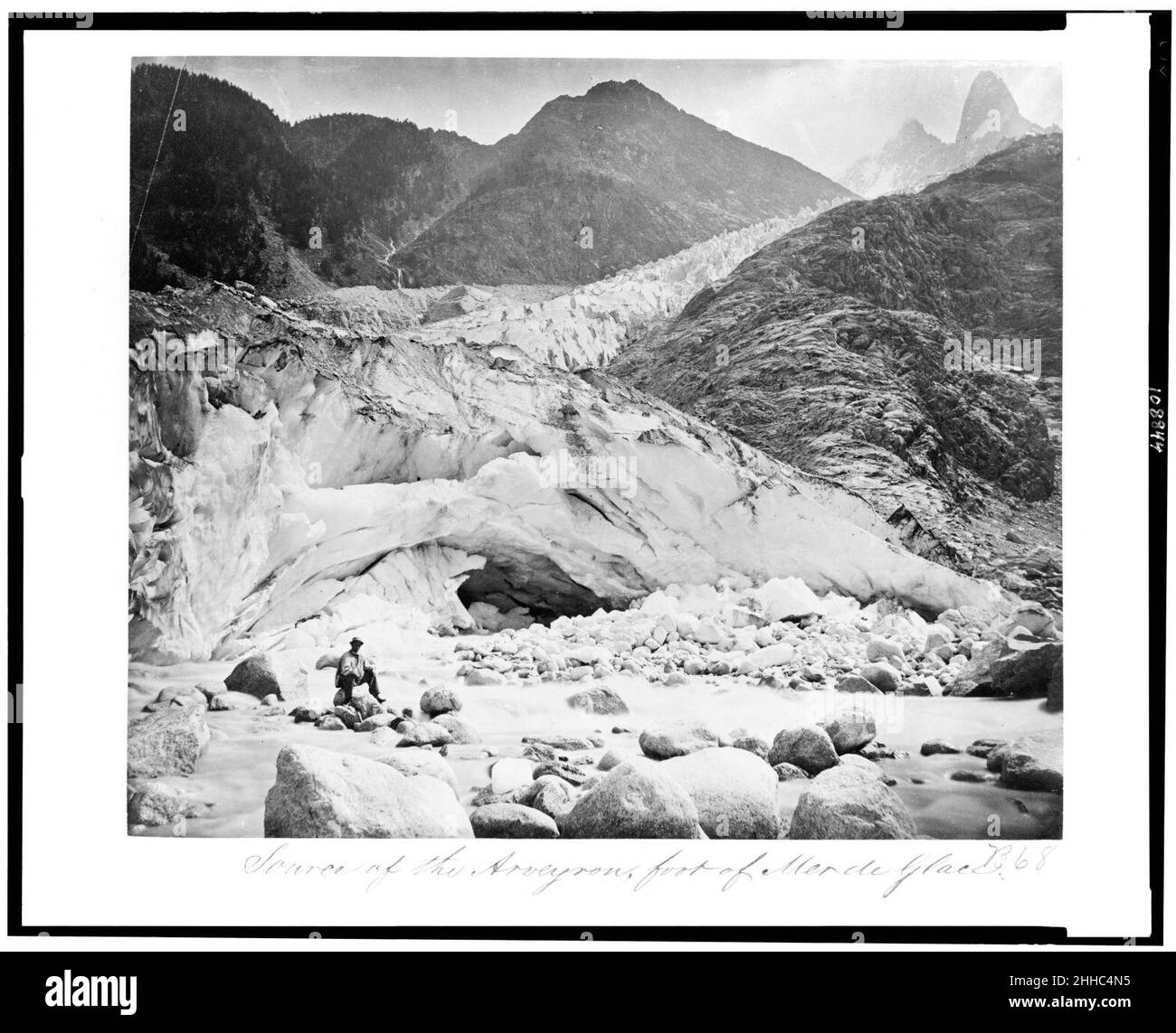 Source of the Arveyron, foot of Mer de Glace Stock Photo - Alamy
