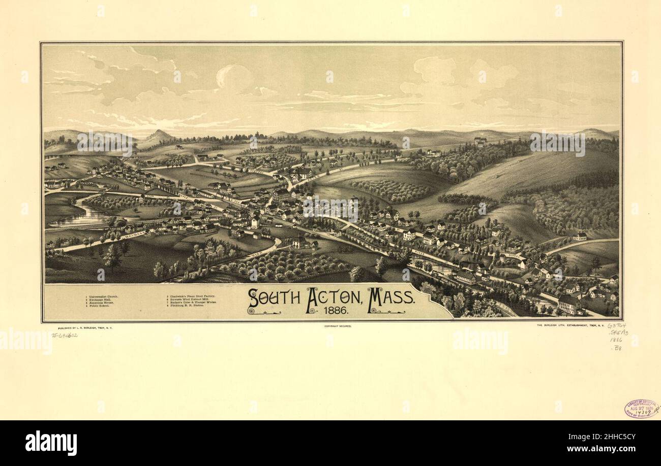 South Acton, Mass. 1886 Stock Photo - Alamy