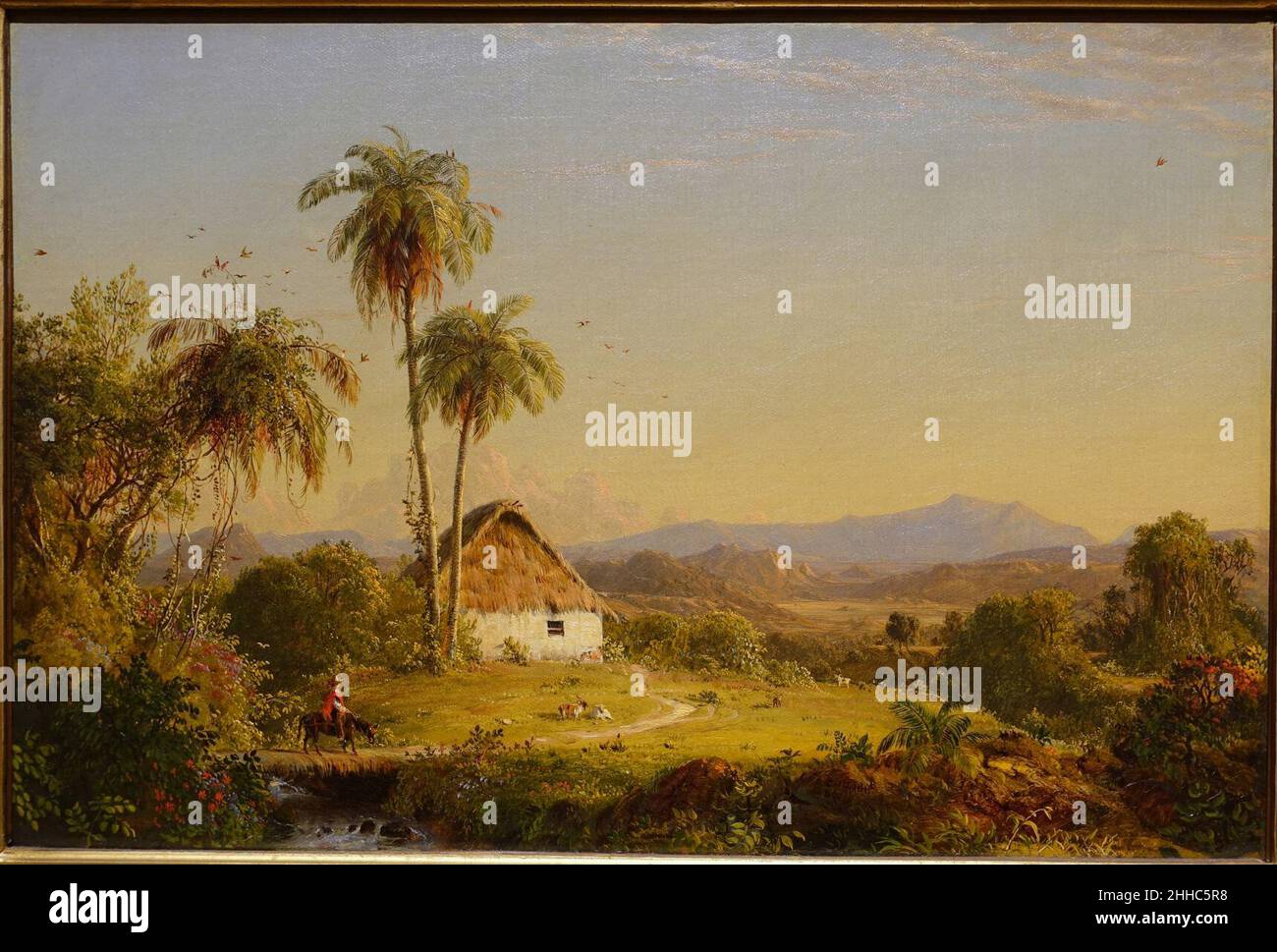 South American Landscape, by Frederic Edwin Church, 1856 Stock Photo ...