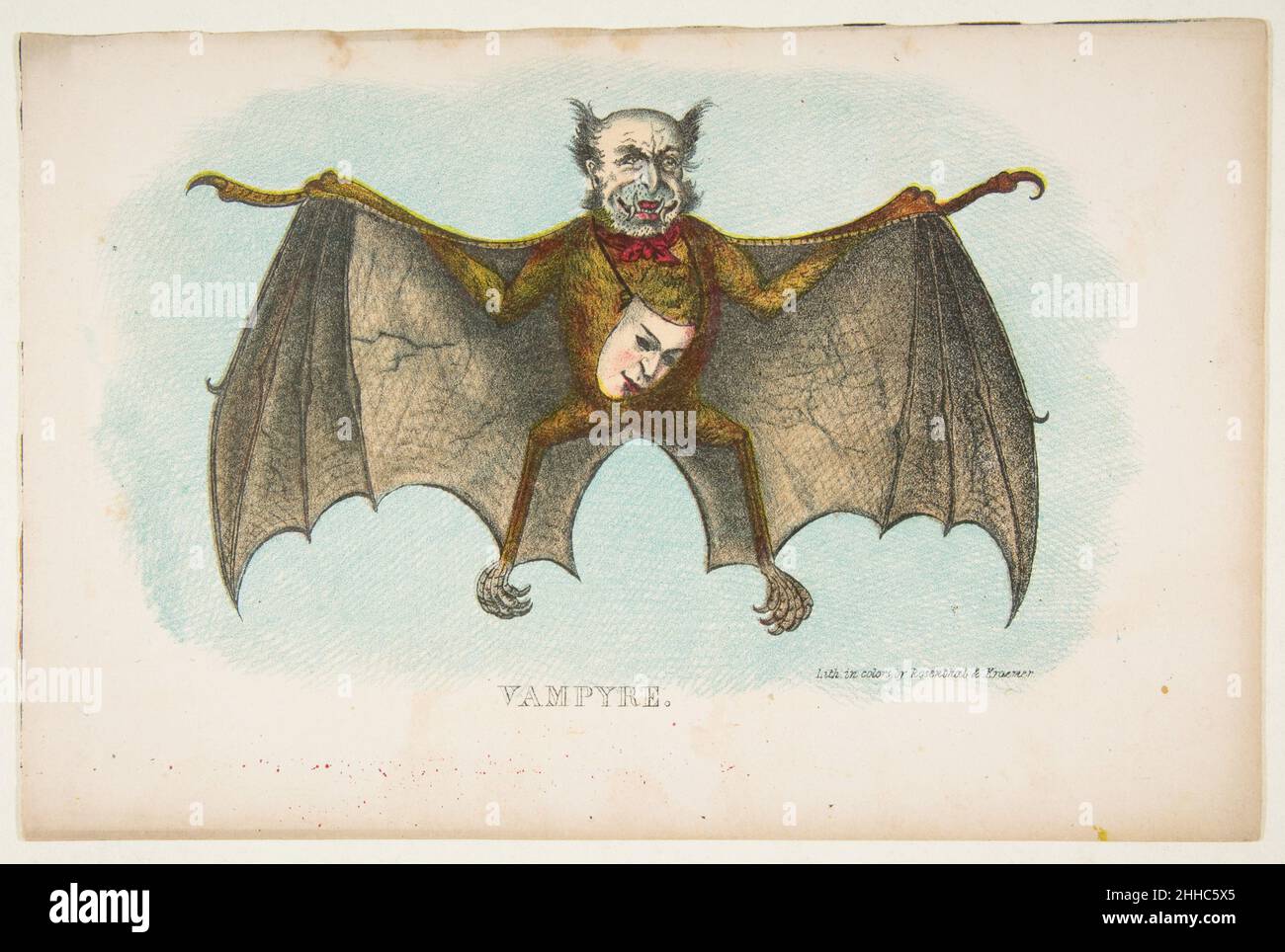 Vampyre, from The Comic Natural History of the Human Race 1851 Henry ...