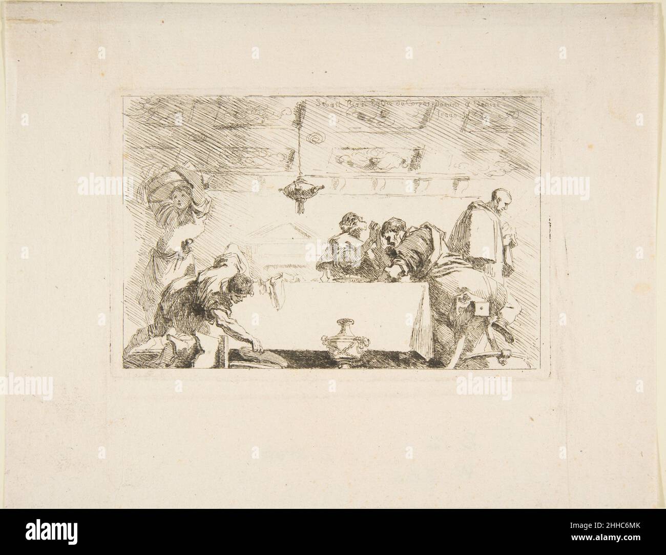 The Last Supper ca. 1764 Jean Honoré Fragonard French This etching is ...