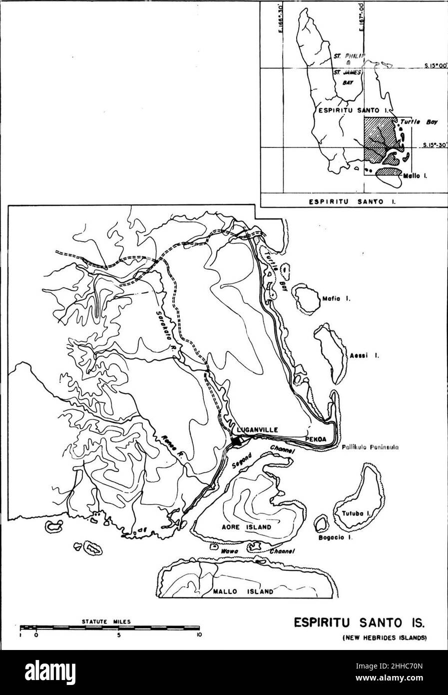 South Espiritu Santo Stock Photo - Alamy
