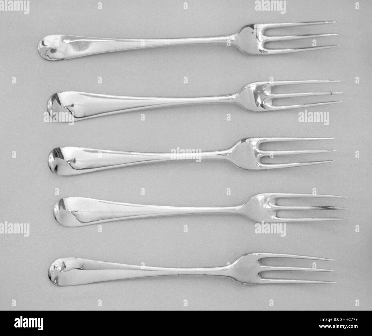 Fork (one of five) 18th century possibly by Isaac Callard Jr.. Fork ...