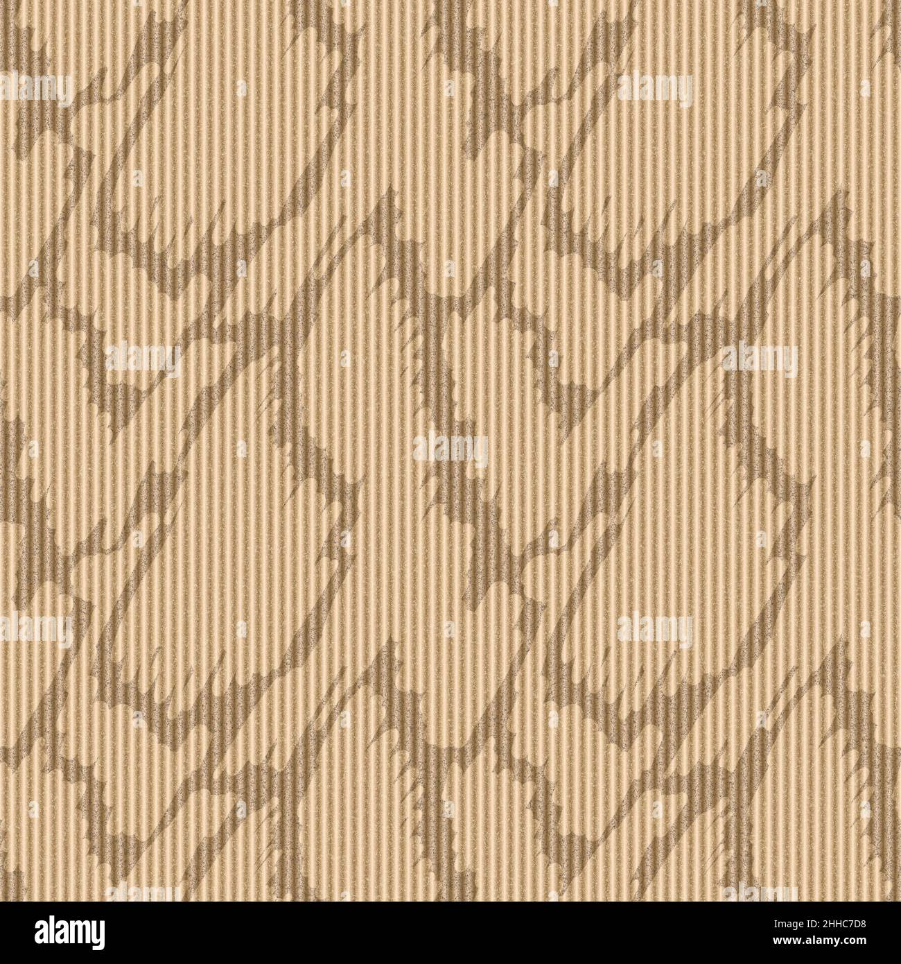 Ecru recycled corrugated pulp card paper texture. Ribbed plain neutral ...