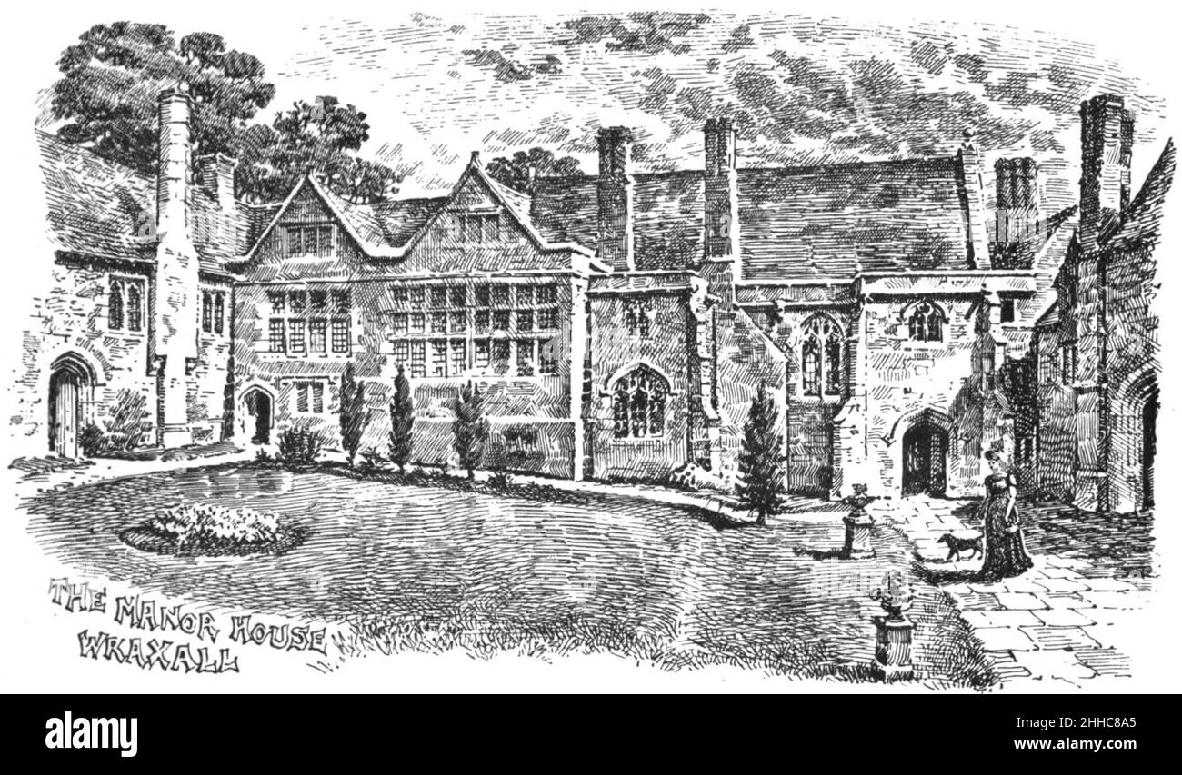 South Wraxall, Wiltshire, manor house, the quadrangle Stock Photo - Alamy