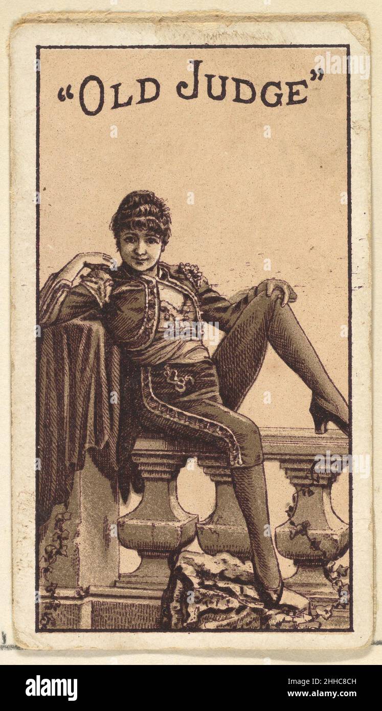 Actress from the Old Judge series (N167) for Old Judge Cigarettes 1886 ...