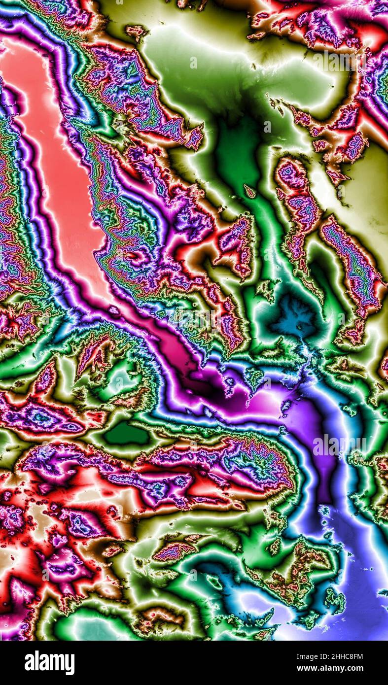 Southeastern Death Valley Na Pa California Topo Rainbow Zebra 2142 ...