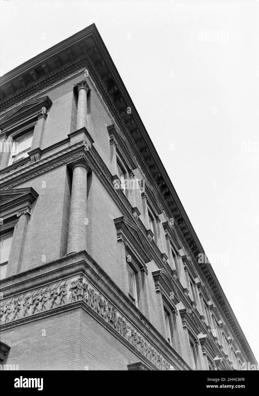 Building corner detail Black and White Stock Photos & Images - Alamy