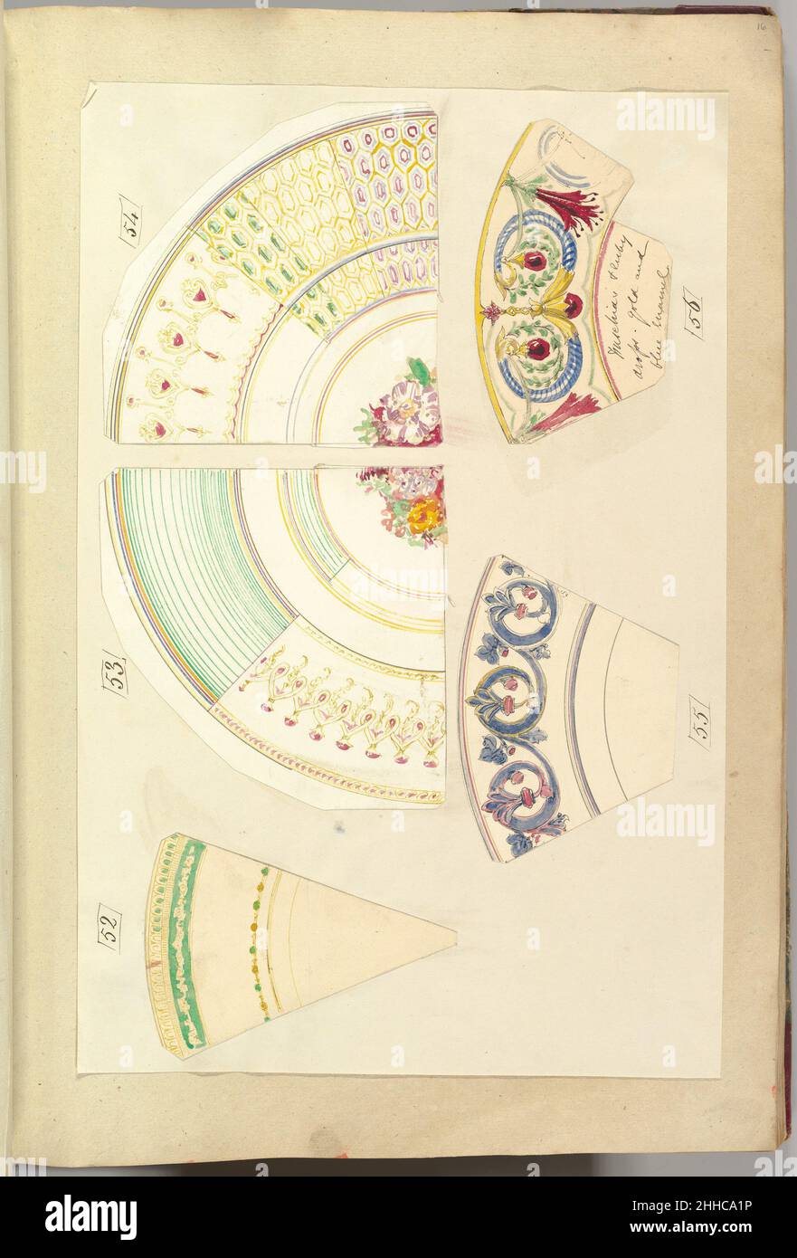 Nine Designs for Decorated Plates 1845–55 Alfred Henry Forrester ...