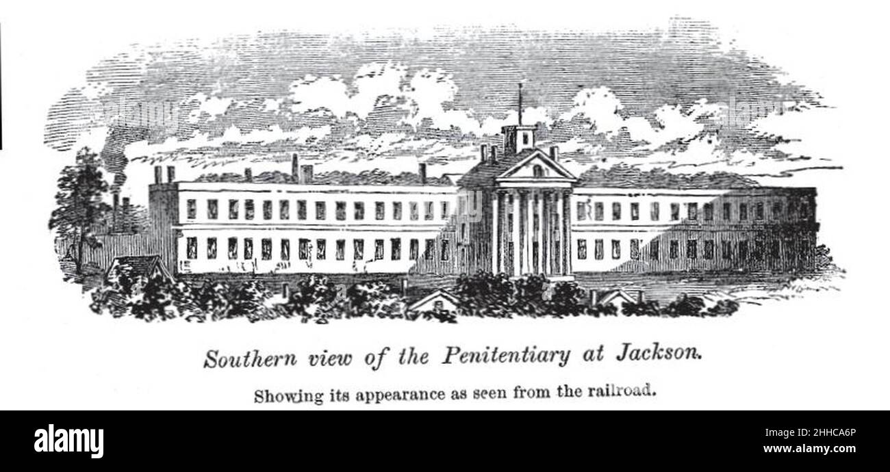Southern view of the Penitentiary at Jackson Stock Photo - Alamy