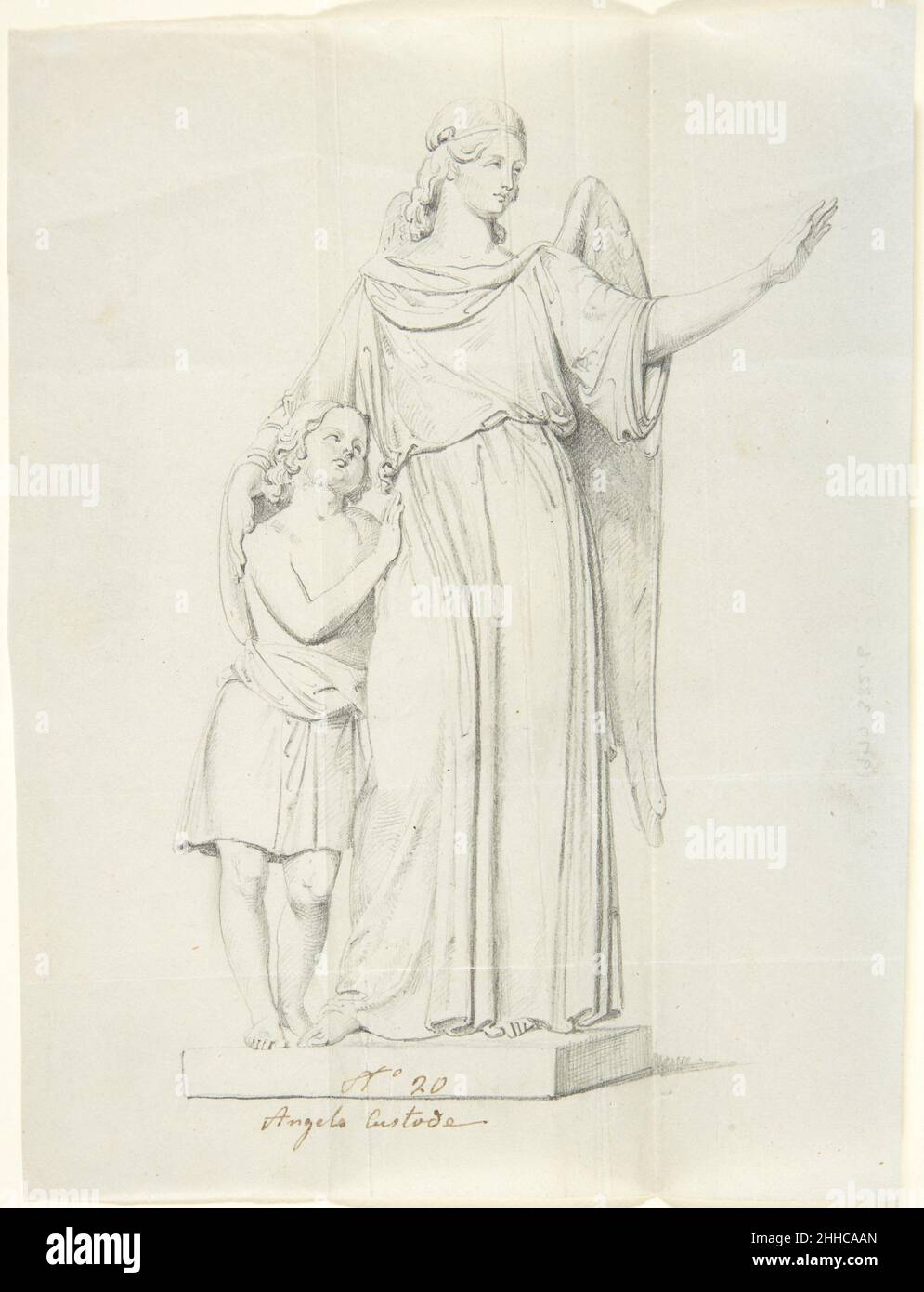 Sketch of a Statue: Guardian Angel ca. 1850 Circle of John Gibson ...