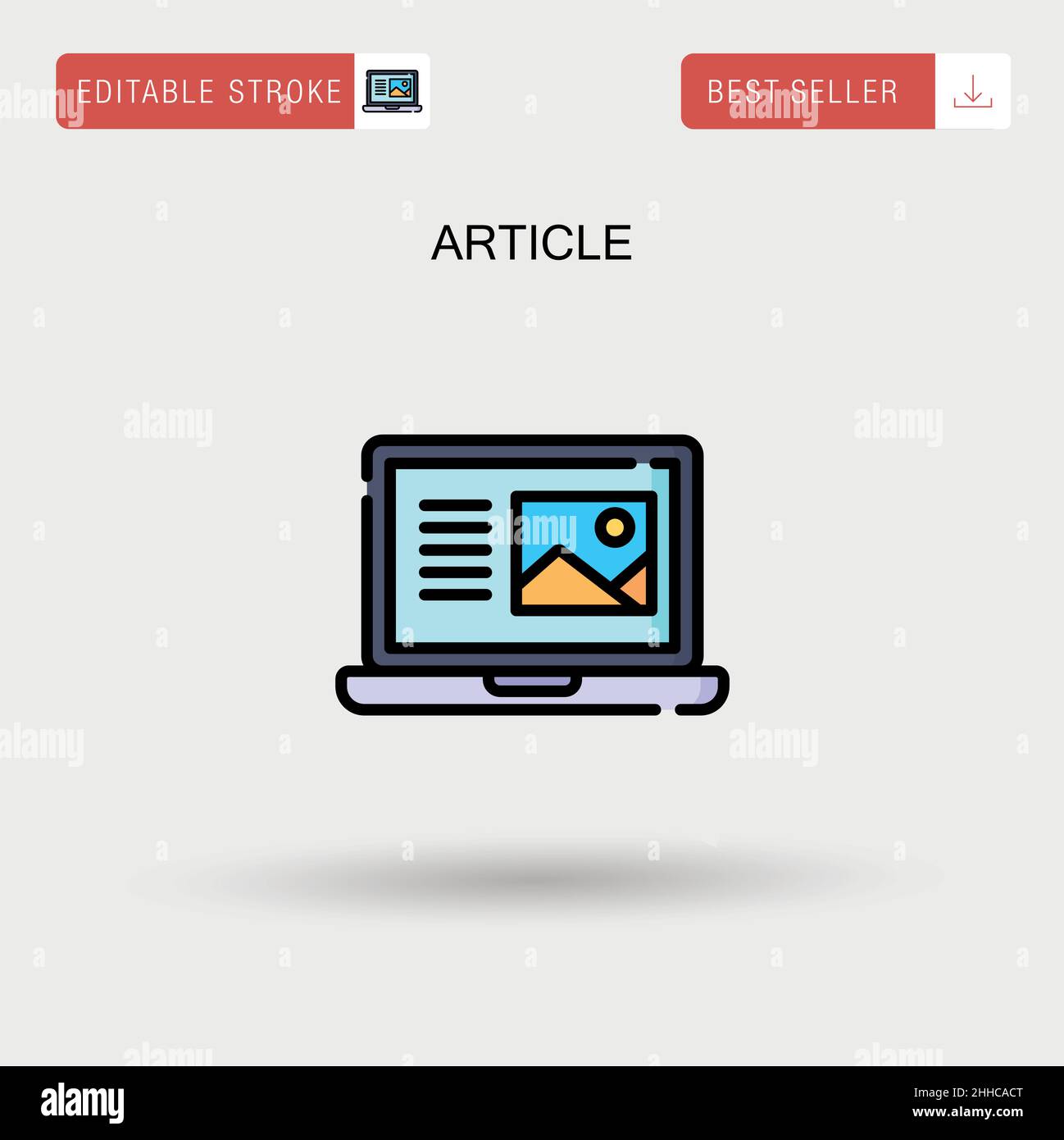 Article Simple vector icon Stock Vector Image & Art - Alamy