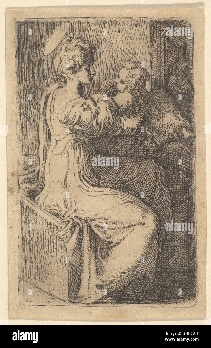 Madonna and Child 16th century Parmigianino (Girolamo Francesco Maria ...