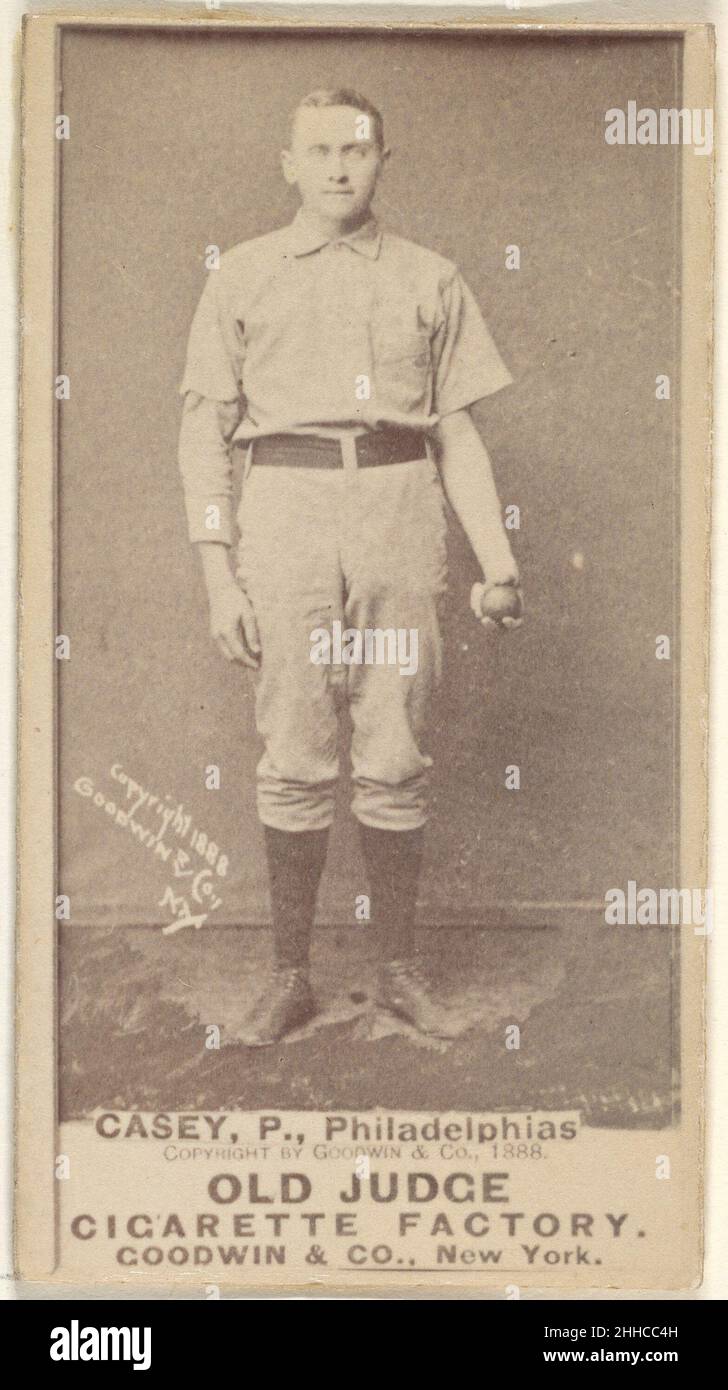 Dan Casey, Pitcher, Philadelphia, from the Old Judge series (N172) for ...