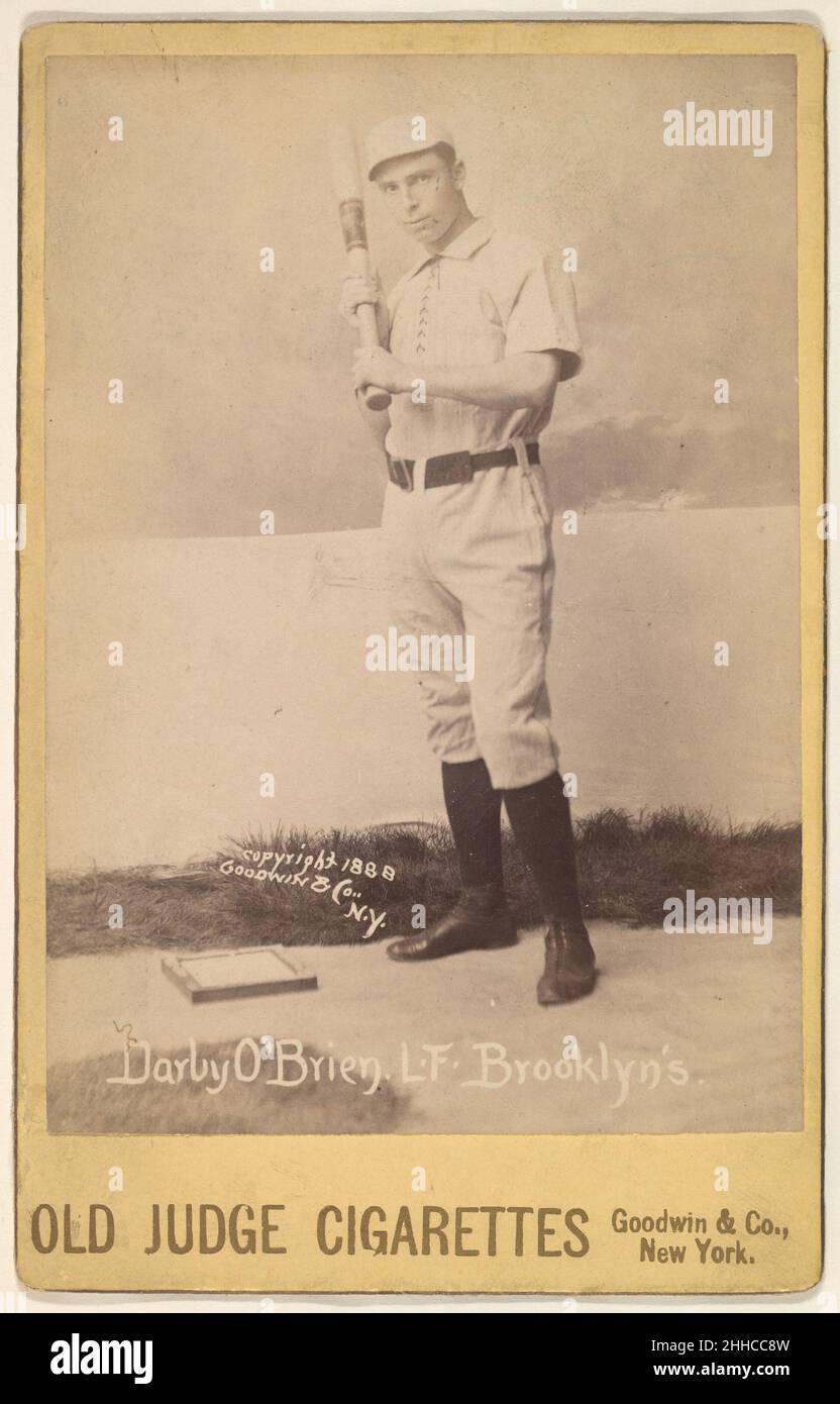 Darby O'Brien, Left Field, Brooklyn, from the series Old Judge ...