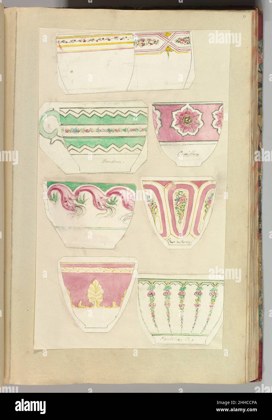 Eight Designs for Decorated Cups 1845–55 Alfred Henry Forrester [Alfred ...