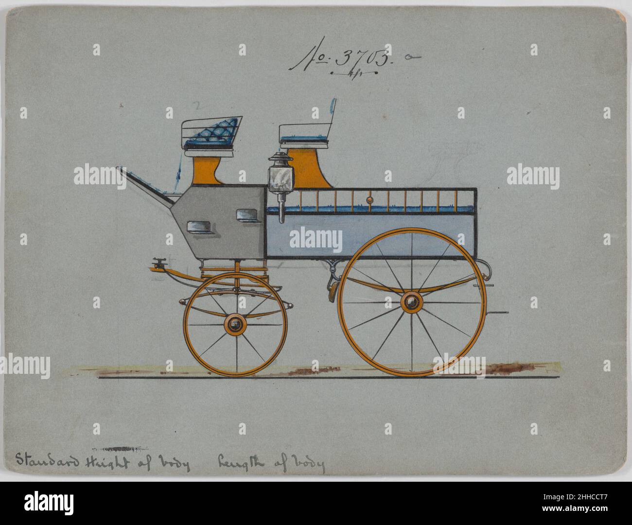 Design for Wagonette Break, no. 3703a 1881 Brewster & Co. American ...