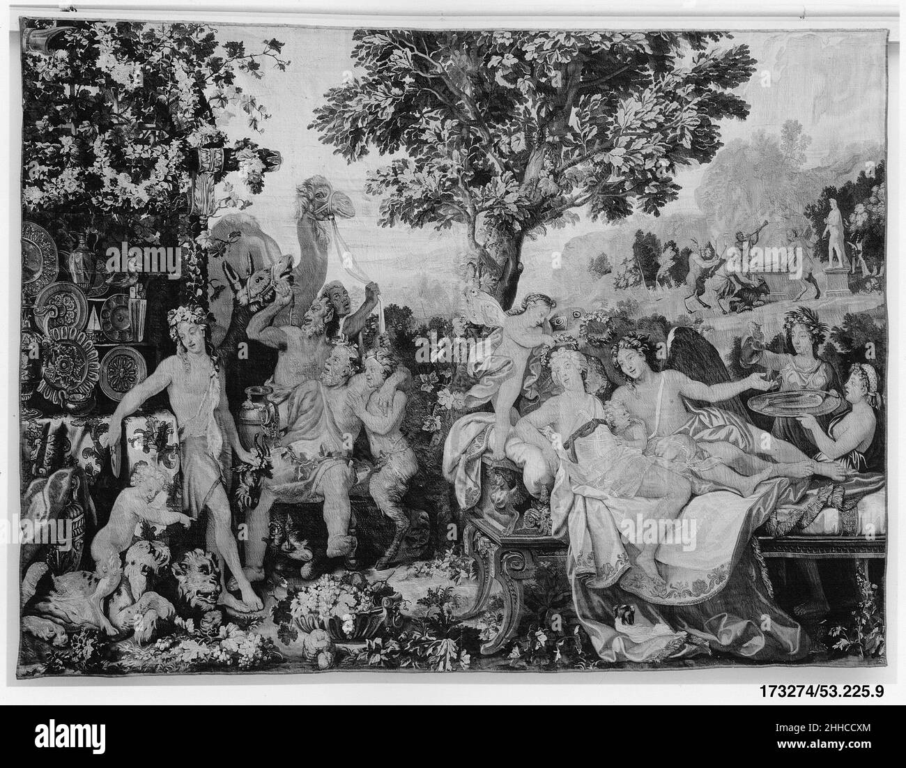 The Festival of Psyche, with Bacchus from a set of Mythological ...