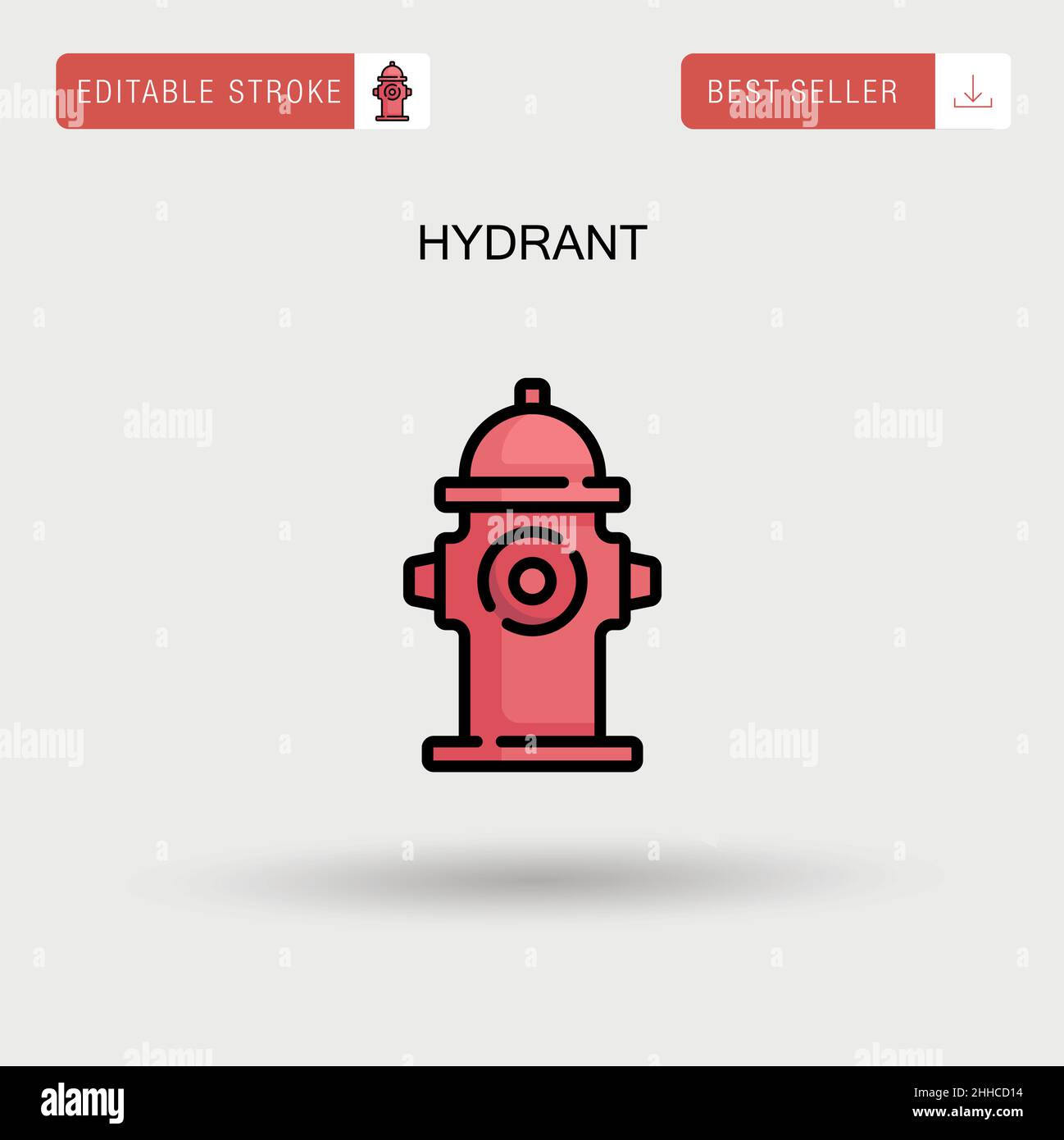 Hydrant Simple vector icon Stock Vector Image & Art - Alamy