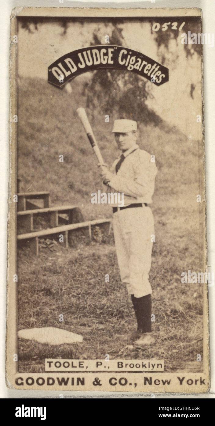 Toole, Pitcher, Brooklyn, from the Old Judge series (N172) for Old ...