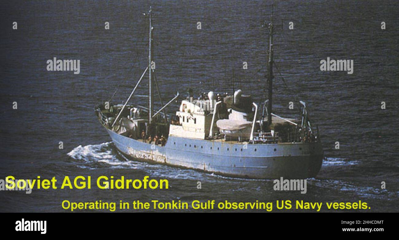 Soviet AGI Gidrofon in the Gulf of Tonkin Stock Photo - Alamy